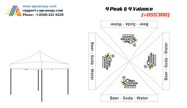 American Phoenix Pay Difference for Custom Canopy (for Barry Conway)